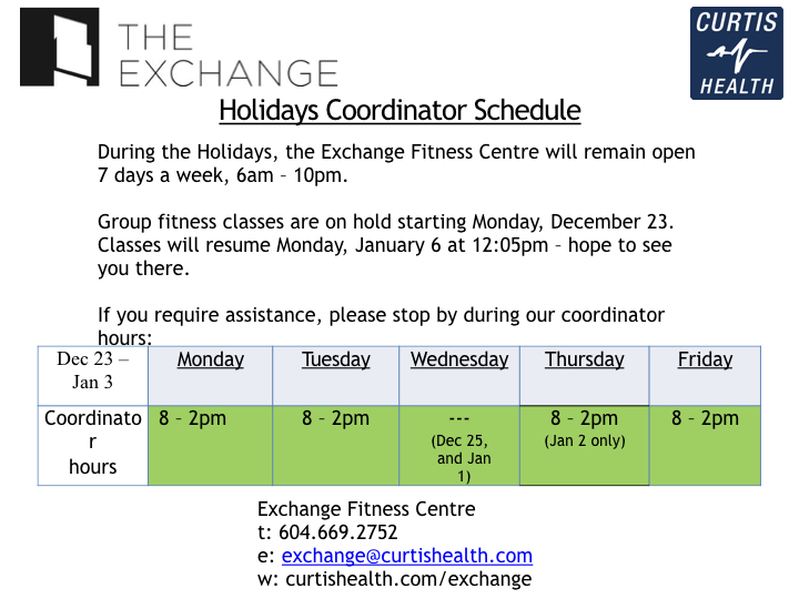 Exchange Fitness Centre - Curtis Health